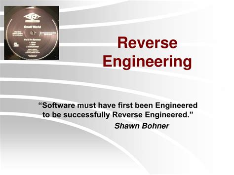 Ppt Software Construction And Evolution Csse 375 Reverse Engineering And Reengineering