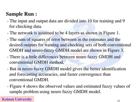 Ppt Fuzzy Gmdh Model Using Neural Network And Its Application To The