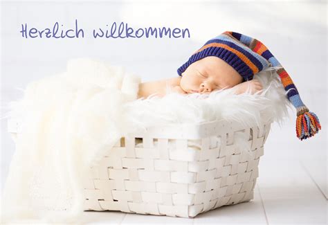 Karte Zur Geburt Herzlich Willkommen