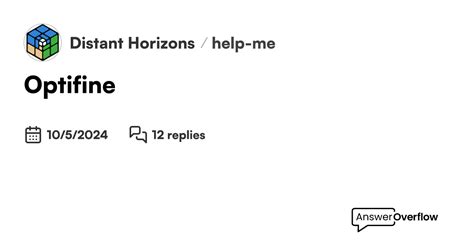 Optifine Distant Horizons