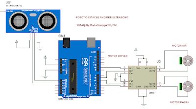 Robot Obstacle Avoider Ultrasonic Hc Sr Arduino Robot Anti Penghalang Profesor Bolabot
