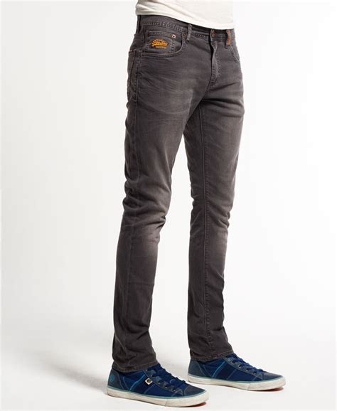 Mens Corporal Slim Jeans In Graphite Used Superdry Uk