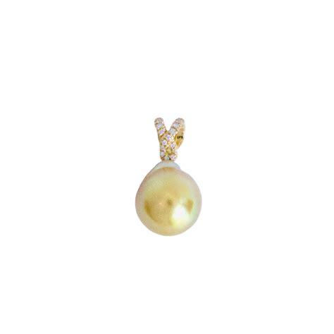 Pendentif Ruban Perle Gold Anna Louis Paris