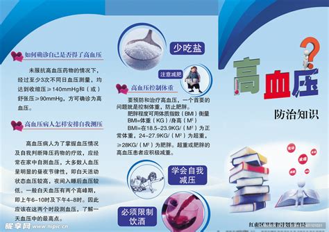 高血压三折页设计图psd分层素材psd分层素材设计图库昵图网