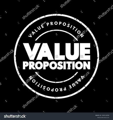 Value Proposition Text Stamp Concept Background Stock Vector Royalty