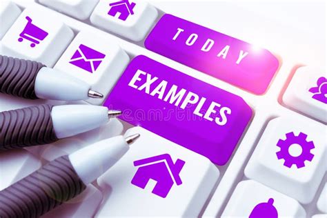 Sign Displaying Examples Business Overview Photo Sample Model To Follow Guide Explanation For