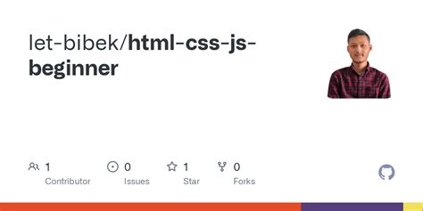 Github Let Bibekhtml Css Js Beginner