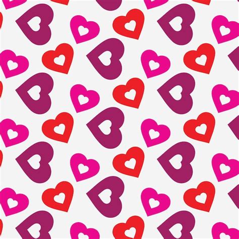 Premium Vector Valentine And Heart Seamless Pattern Backgroundheart