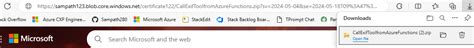 core how to stream large zip files from azure blob storage