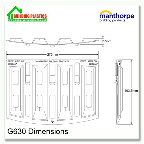 Manthorpe Felt Lap Vent G630 Roof Ventilation Building Plastics