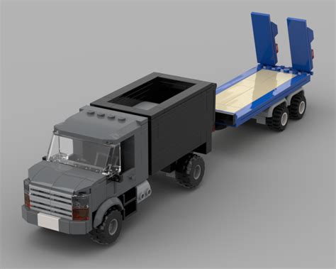 Lego Moc Dump Truck And Trailer By Leeggoocreator Rebrickable