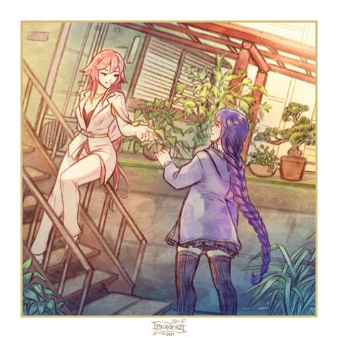 Genshin Impact Yae Miko And Ei By Fallingmist On Deviantart
