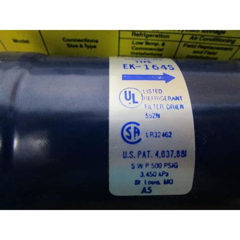 Alco Ek 164s Liquid Line Filter Drier Ek164s Mara Industrial