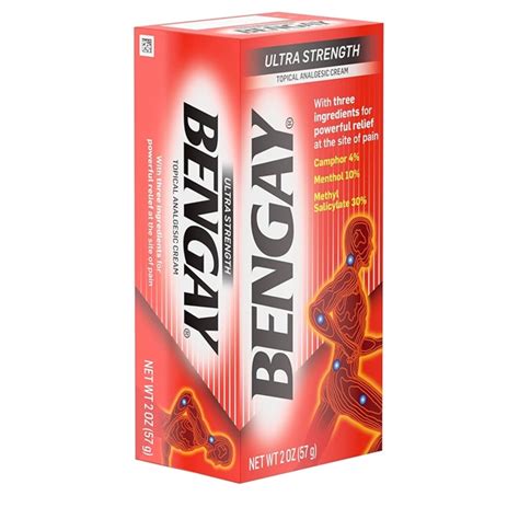 Ben Gay Ultra Strength Bengay Topical Pain Relief Cream Non Greasy