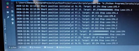 Algorithm And Statement Is Not Getting Executed In Python Algotrading