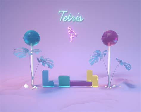 3d Candy Tetris Behance