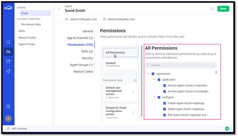 Admin Console Assigning Permissions To Users