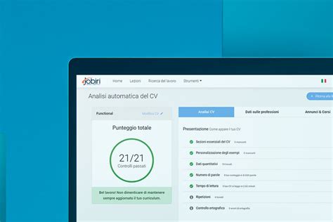 Revisione Cv Jobiri Nuove Modifiche Per Unanalisi Del Cv Più Efficace