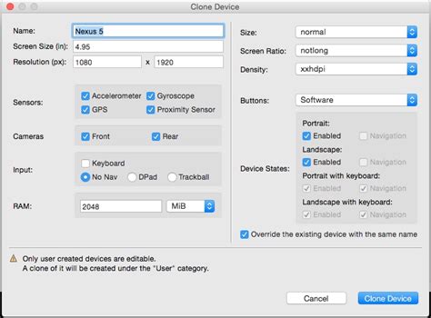 Cloning A Virtual Device Xamarin Mobile Application Development For