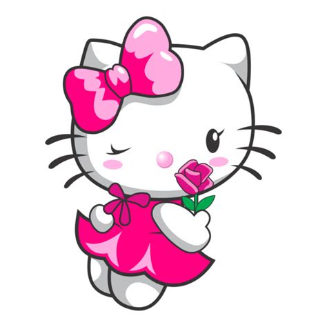 Hello Kitty Flower Logo Png Vector Cdr Free Download