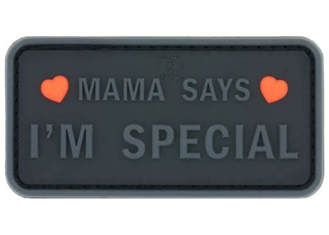 Patch Jtg 3d Pvc Mama Says Im Special Blackops