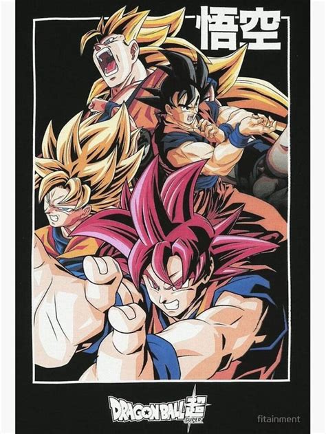 Goku Super Saiyan Forms Dragonball Super Sticker For Sale By Chris