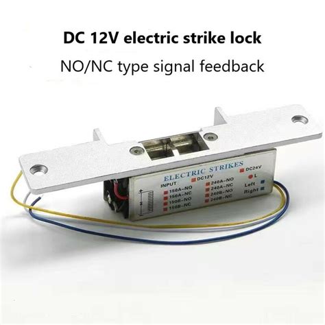 กลอนประตูไฟฟ้า Dc 12v แบบไม่ใช้เอ็นซีล็อคแคโทดในการตีประตูเหล็กไม้ใช้สลักโซลินอยด์ การควบคุม