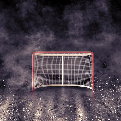 Photoshop And Canva Hockey Goal Backdrop Layered Customizable