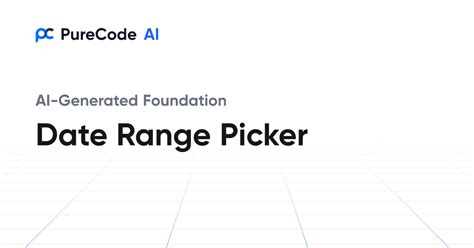 Quickly Create Foundation Date Range Picker With Ai