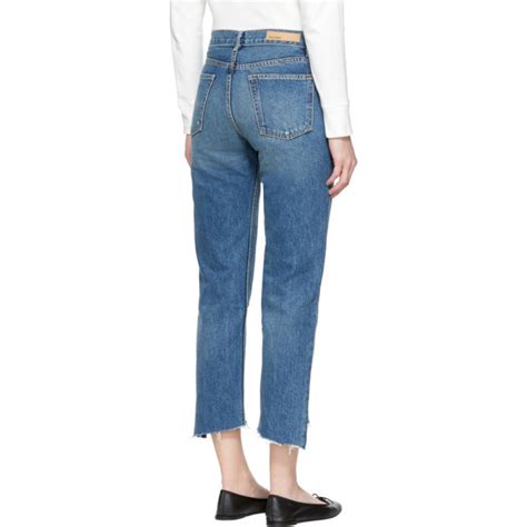 Grlfrnd Blue Helena Crop Jeans Grlfrnd