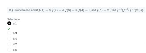 Solved If F Is One To One And If Chegg Com