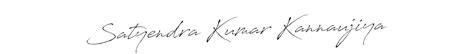 70 Satyendra Kumar Kannaujiya Name Signature Style Ideas New E Signature