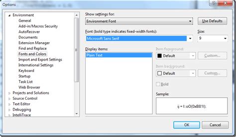 Visual Studio Text Clarity ClearType Options Visual Studio Blog