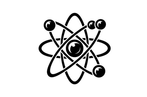 Atom Svg Sticker Art Science Vector Png Graphic By Artful Assetsy