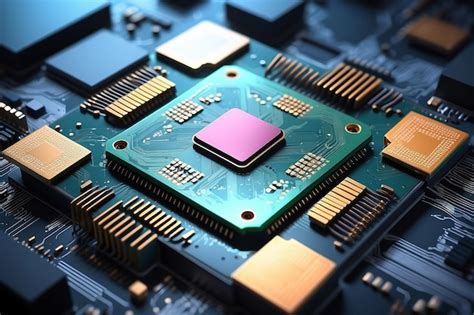 Central Computer Processors Cpu Concept Motherboard Digital Chip Technology Science Premium Ai