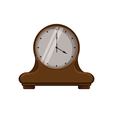 Old Clock Vintage Cartoon Vector Illustration Stock Illustration