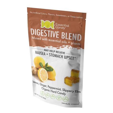 Essential Candy Digestive Blend For Nausea Stomach Upset Organic Hard