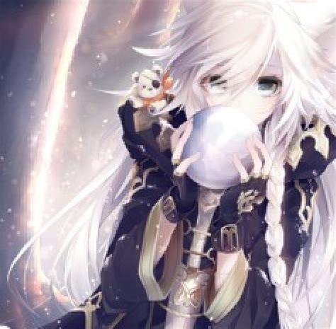 Anime White Cat Girl
