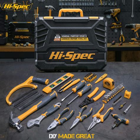 Buy Hi Spec Piece Home Garage Tool Kit Set Full Set Of Complete Repair Maintenance Hand