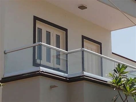 Polished Aluminium Glass Railing At ₹ 300kg Aluminum Railing Glass