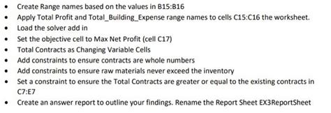 Solved Create Range Names Based On The Values In B15b16