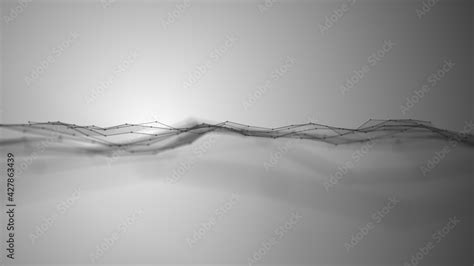 abstract digital data plexus technology background 4k animation of an abstract plexus shape