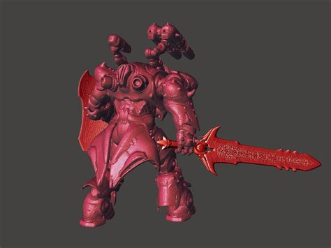 Davoth Dark Lord Mech Doom Eternal Modular Articulated Stl 3d Model 3d