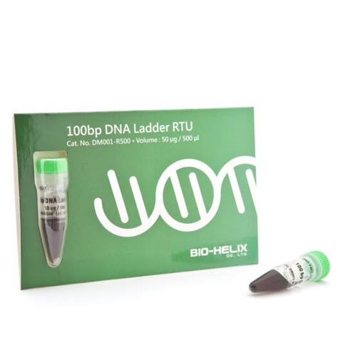 Marcador De Peso Molecular 100bp Dna Ladder Rtu 500ul Bio Helix