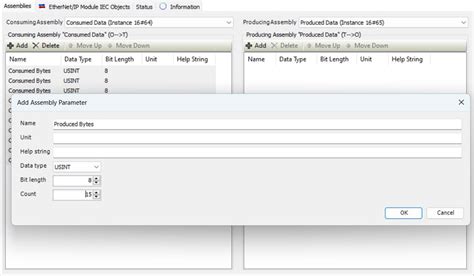 example for ethernet ip communication between ctrlx core adapter and