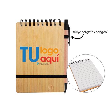 Libreta Mini Bambo 14x9cm Personalizable Promostore Ec