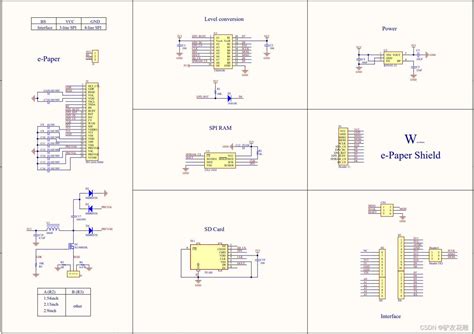 【雕爷学编程】arduino动手做（206） 29寸红黑三色墨水屏 E Paper Shield 扩展板墨水屏驱动板原理图 Csdn博客