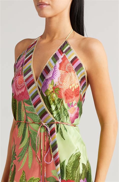 Farm Rio Flower Scarves Cover Up Wrap Dress Nordstrom Scarf Coverup