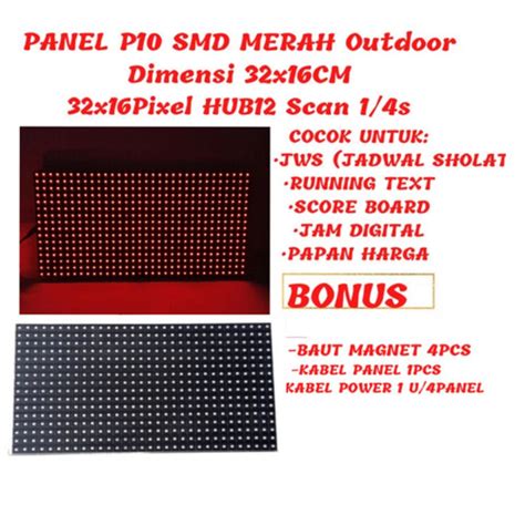 Jual Panel P10 Merah Smd Panel P10 Merah Jws Panel P10 Runing Teks Smd Kab Bogor Ragil