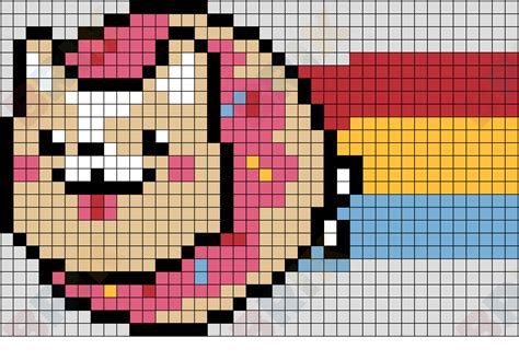 Pixel Art Grid Nyan Cat Pixel Art Grid Gallery